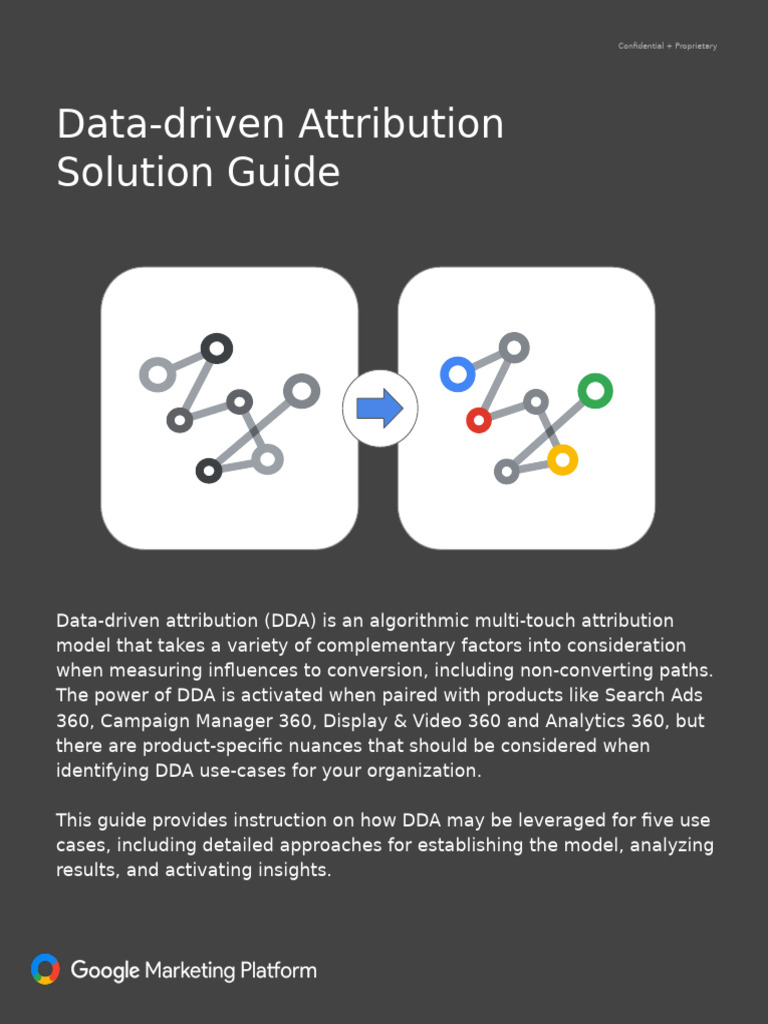Data-Driven Attribution - Solution Guide - Q2 - 22 | PDF | Analytics | Http Cookie