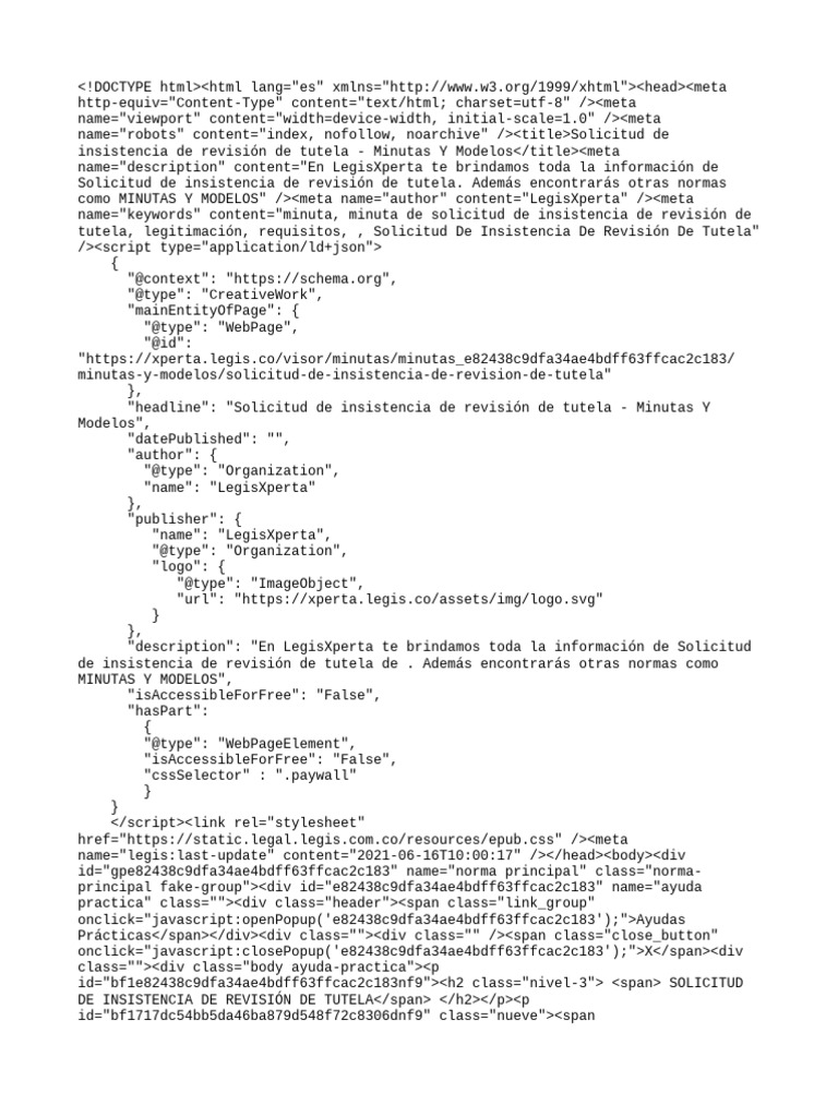 Solicitud de Insistencia de Revisión de Tutela | PDF | Documento de identidad | Gobierno