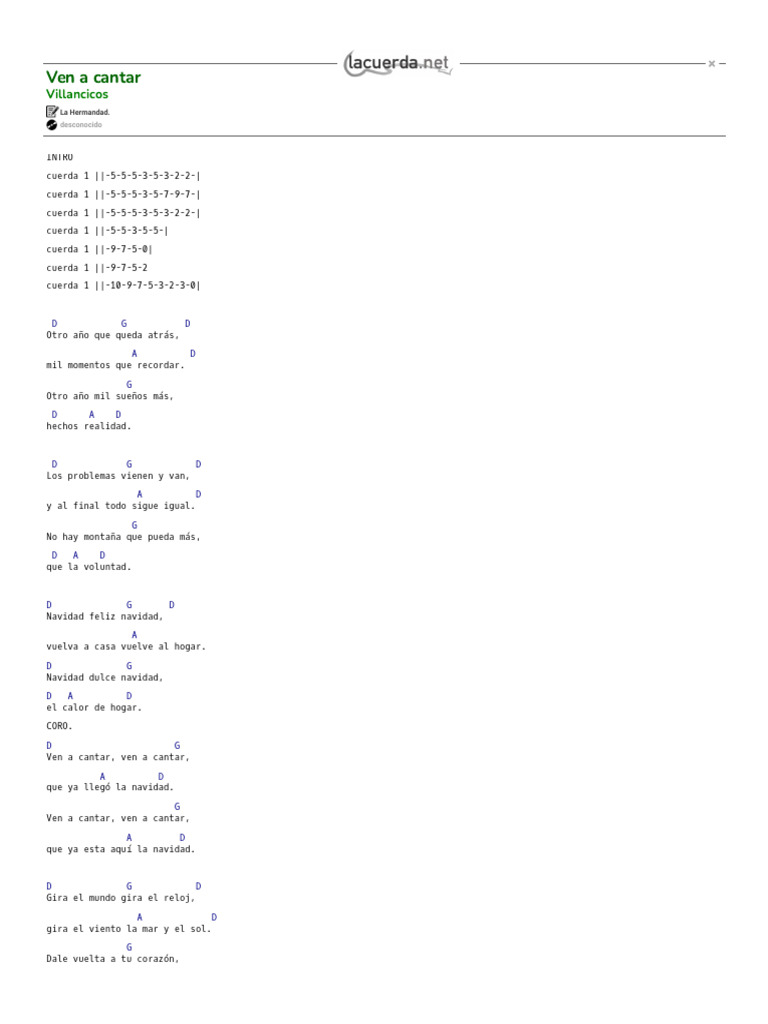 Ven A Cantar | PDF