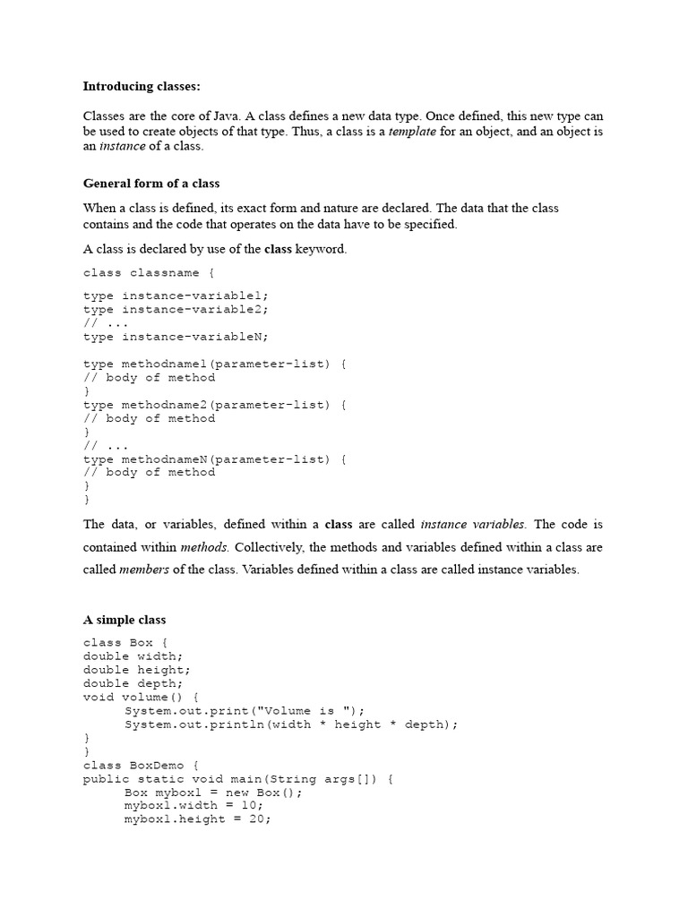 Unit 1_Chapter 2_3 | PDF | Class (Computer Programming) | Constructor ... Unit 1_Chapter 2_3 | PDF | Class (Computer Programming) | Constructor ...