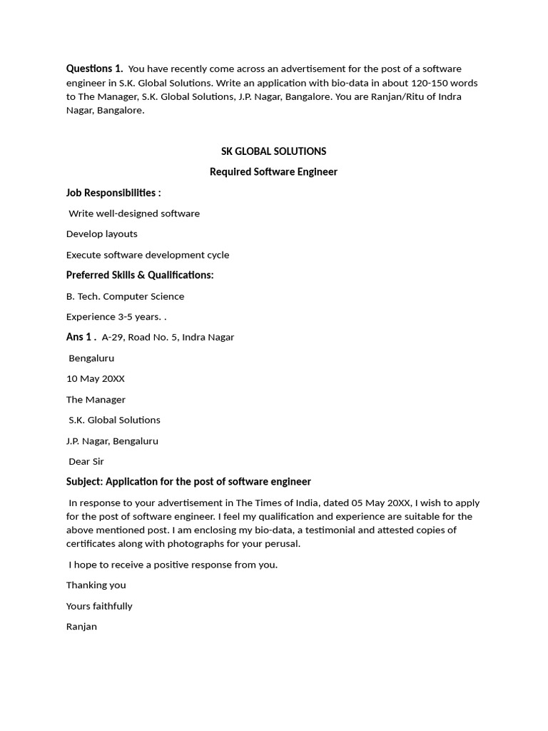 BIO DATA WRITING | PDF