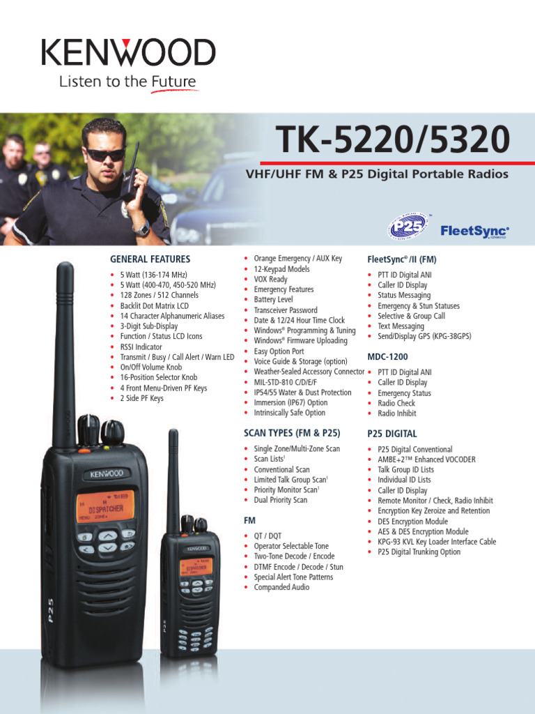 TK-5220 5320 Specsheet | PDF | Distortion | Decibel