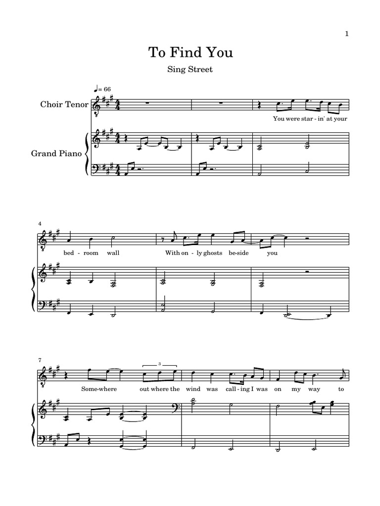 To Find You Sheet Music | PDF