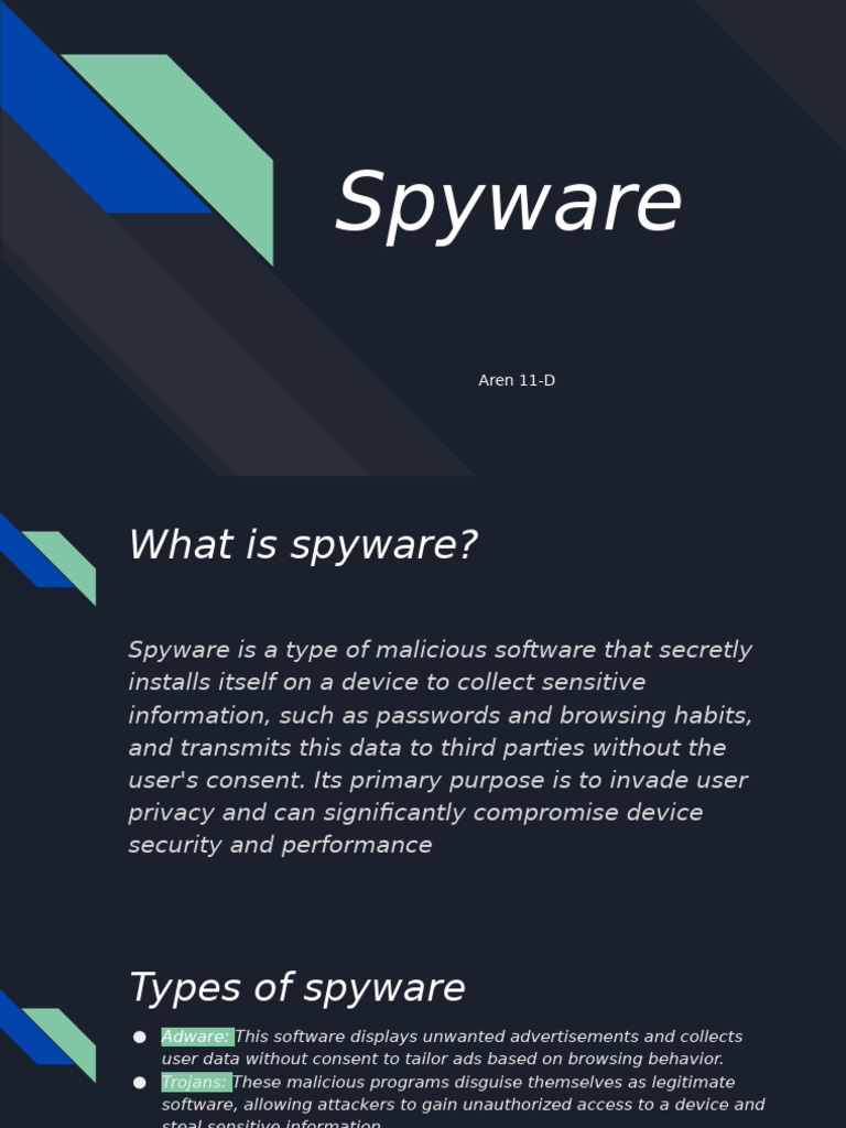 Spyware | PDF | Spyware | Malware