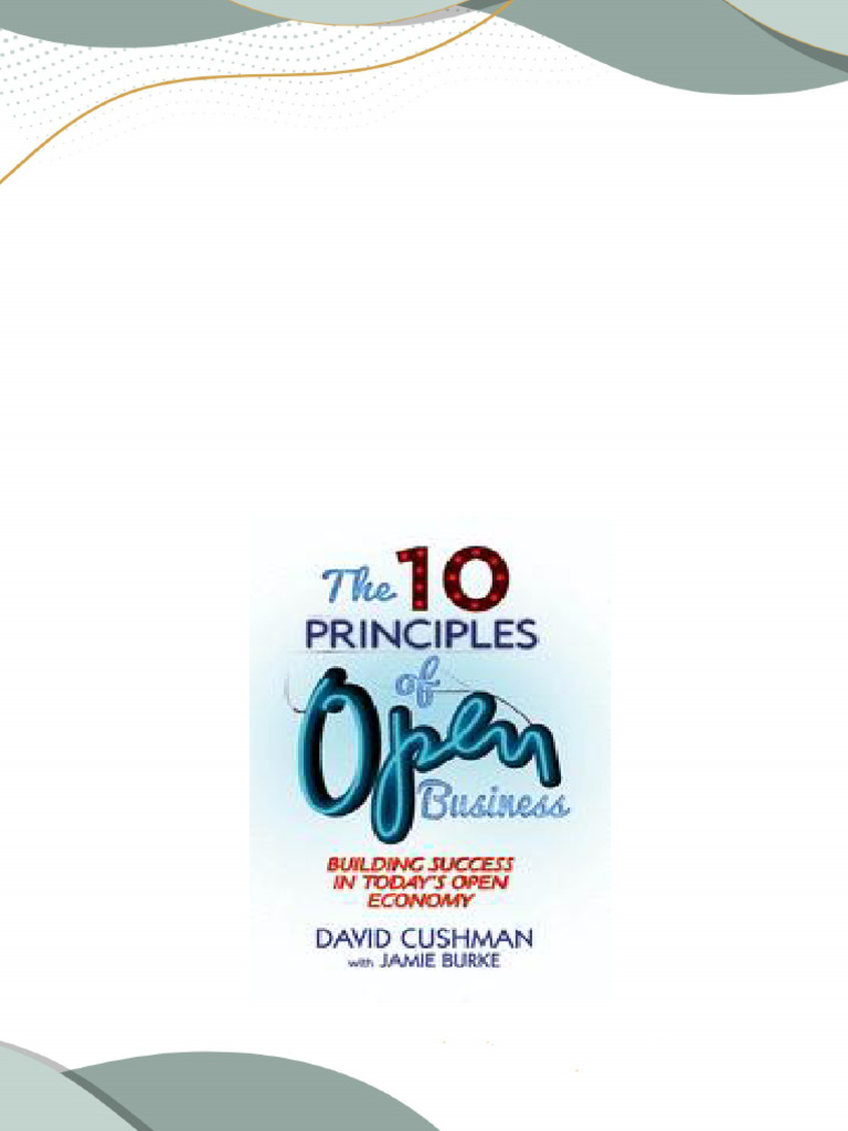 Instant Download The 10 Principles of Open Business Building Success in ...