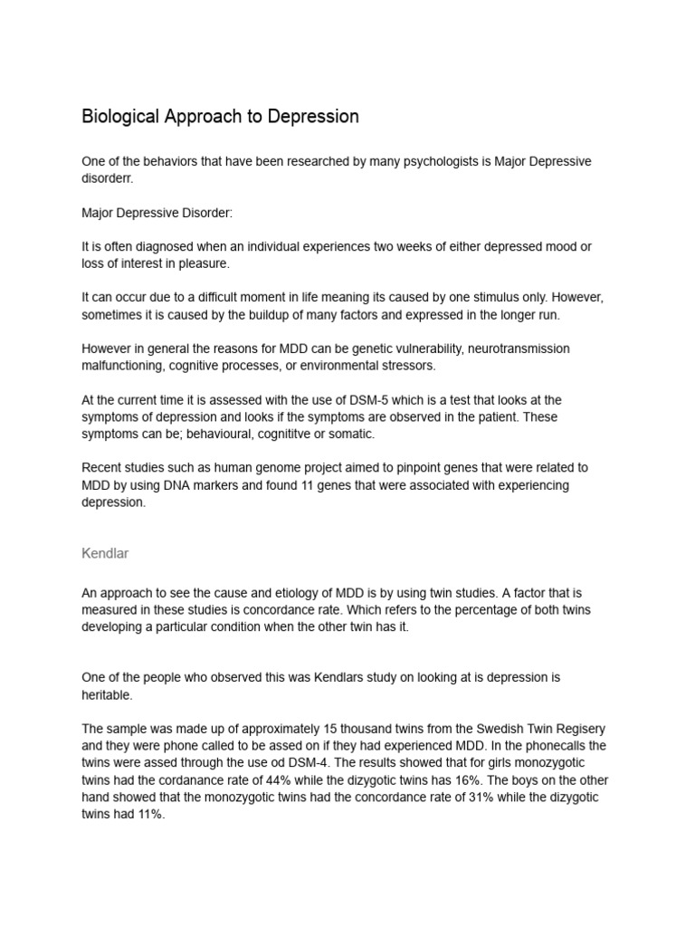 Psychology Depression ERQ Study | PDF | Major Depressive Disorder ...