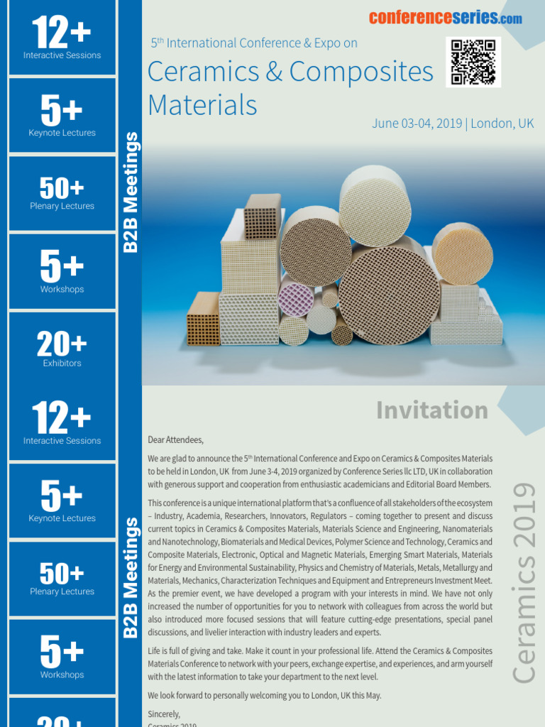 Ceramics 2019 36648 Brochure99485 | PDF | Materials Science | London