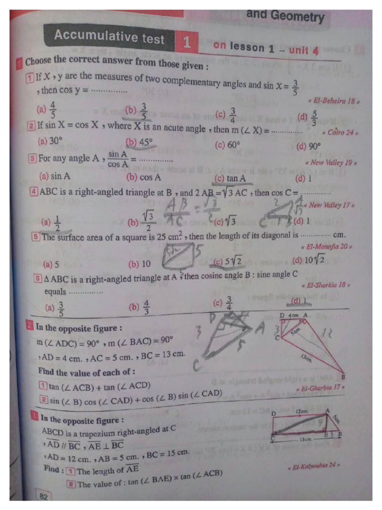 Revision Session 2 Homework | PDF