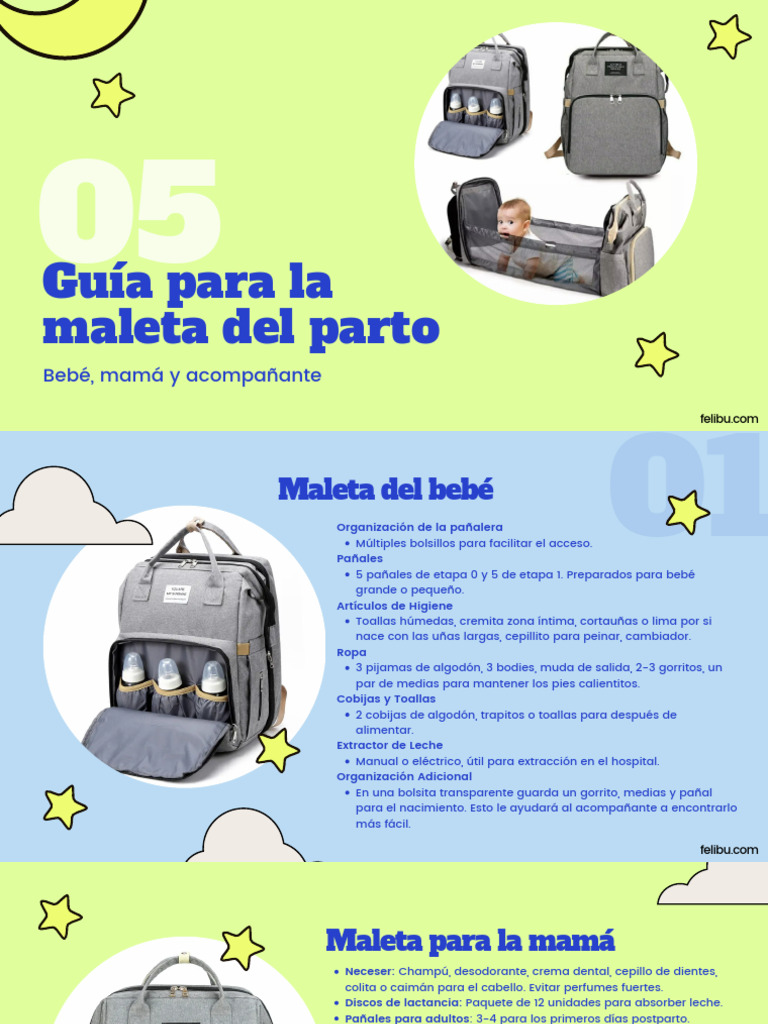 Guia Maleta Parto Hospital | PDF | Parto | Reproducción humana