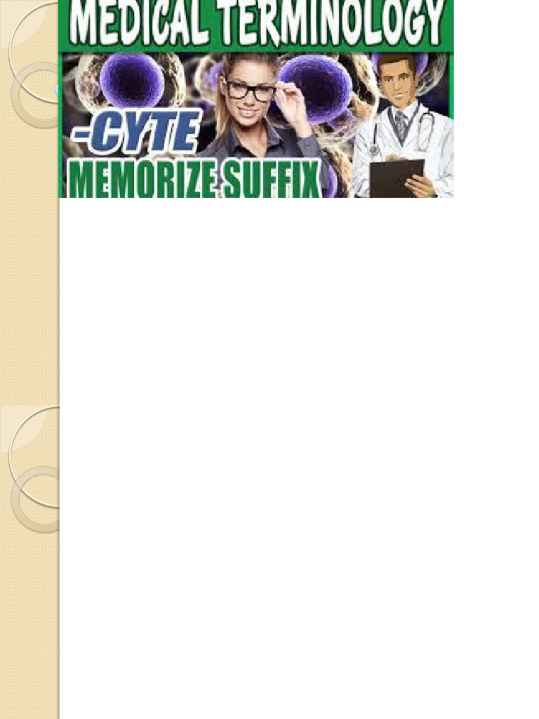 Lect 6 Pertaining To Medical Terminology | PDF