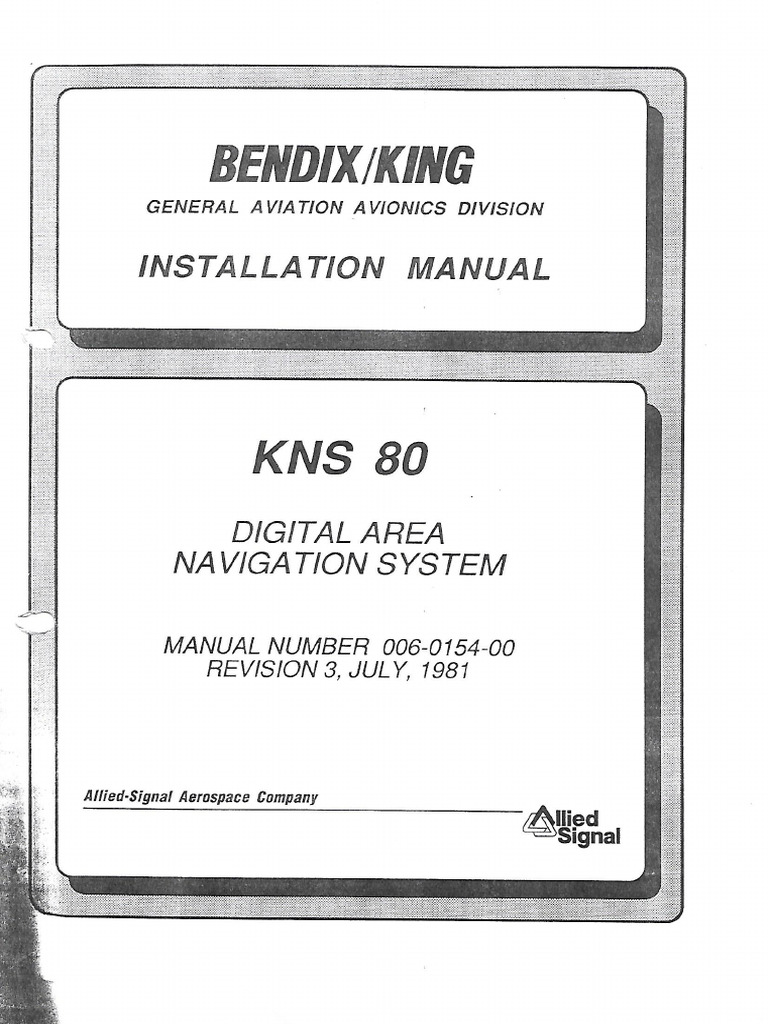 Bendix King KNS 80 Nav System | PDF