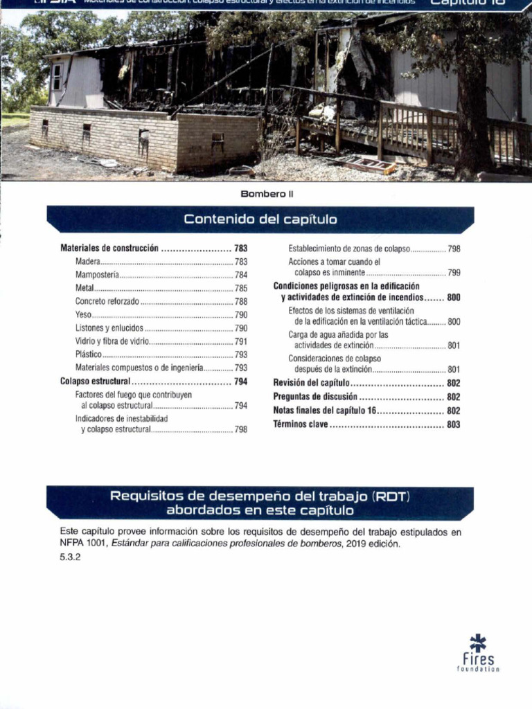 Capitulo 16. Materiales de construcción colapso estructural, y efectos en la extinción de ...