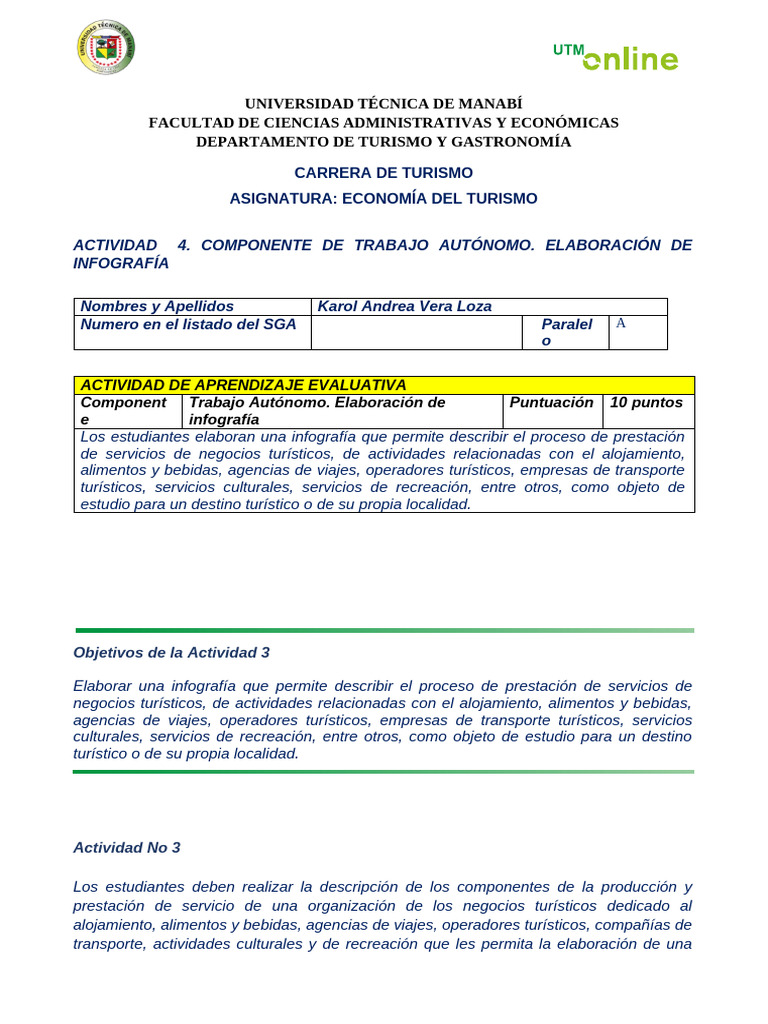 Actividad 4. | PDF | Turismo | Infografia