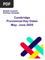 Primary Checkpoint Timetable 2025 | PDF