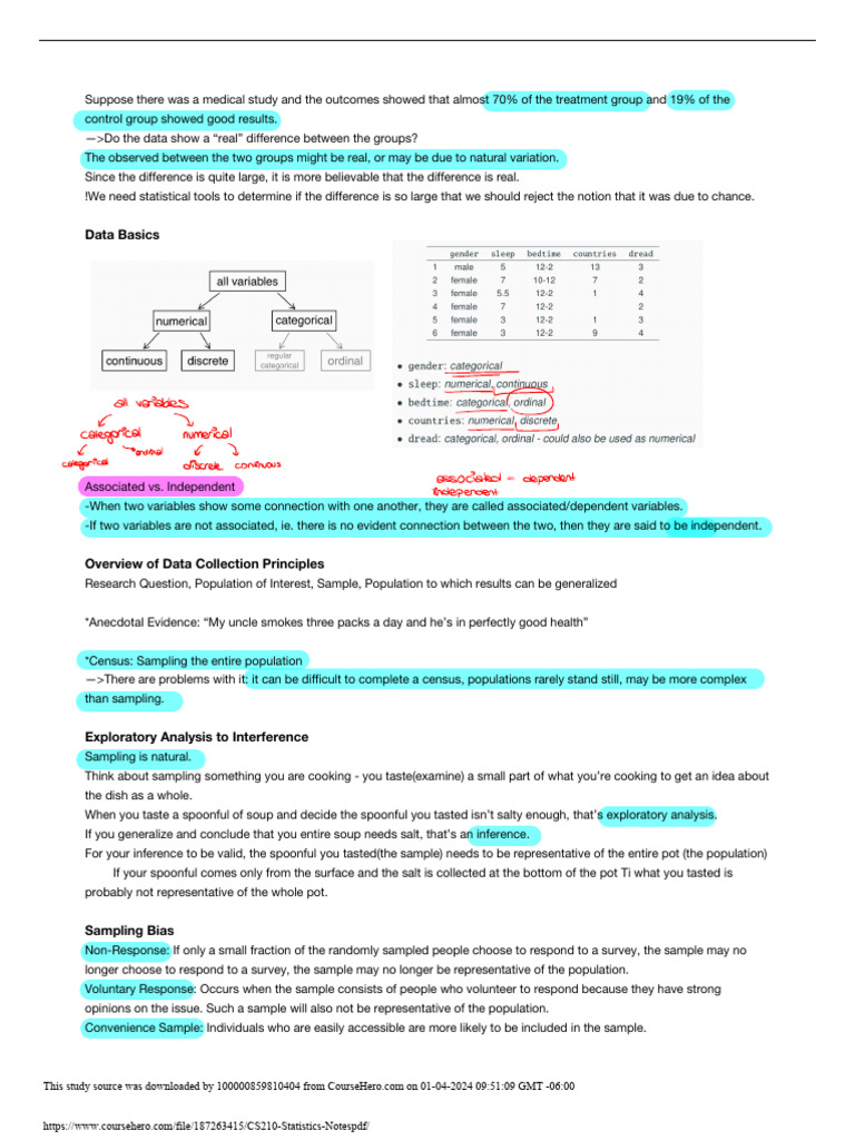 Statistical Analysis and Sampling Methods | PDF | Standard Error ...