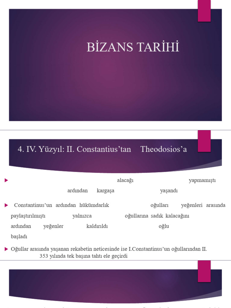 Bizans Tarihi Hafta 3 | PDF