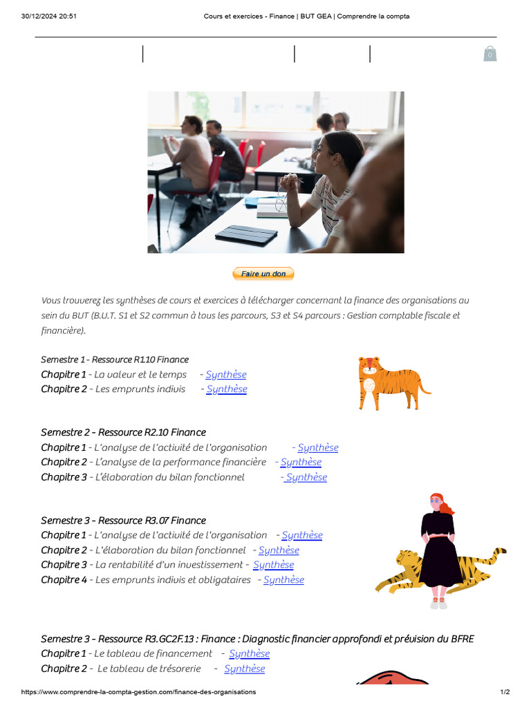 Cours de Finance pour BUT GEA | PDF | Comptabilité | Bilan comptable