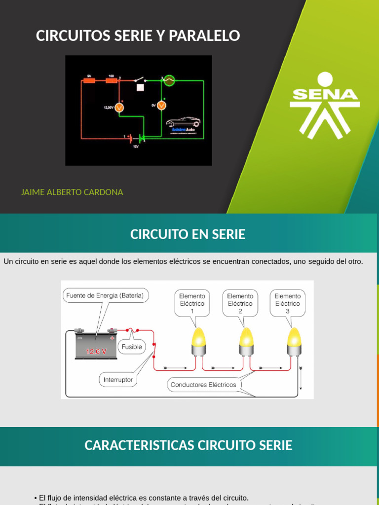 Circuitos en Serie y Paralelo | PDF | Red eléctrica | Fusible (Eléctrico)