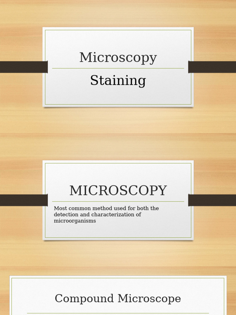 Microscopy Techniques Guide | PDF | Staining | Microscope