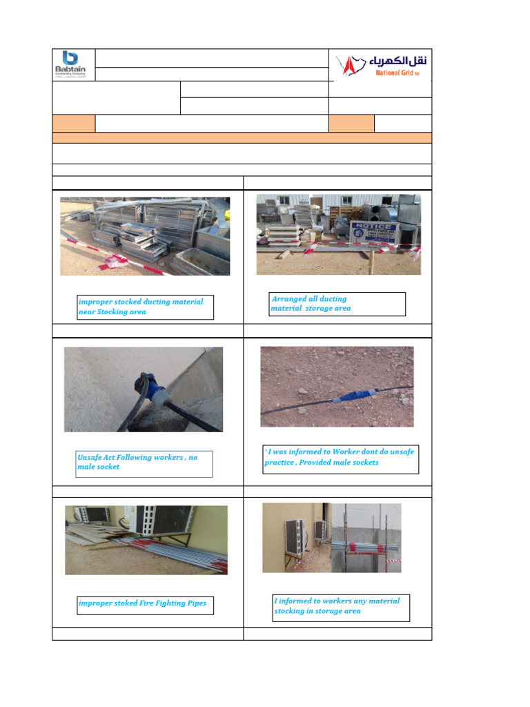 Daily Observation Report Form | PDF