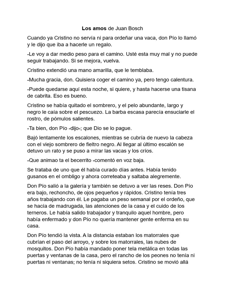 Los Amos de Juan Bosch | PDF