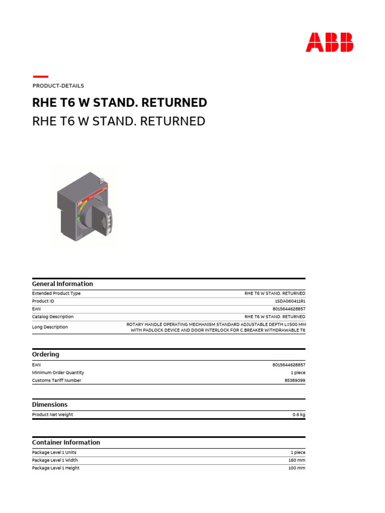 Selector ABB | PDF | Manufactured Goods | Electricity