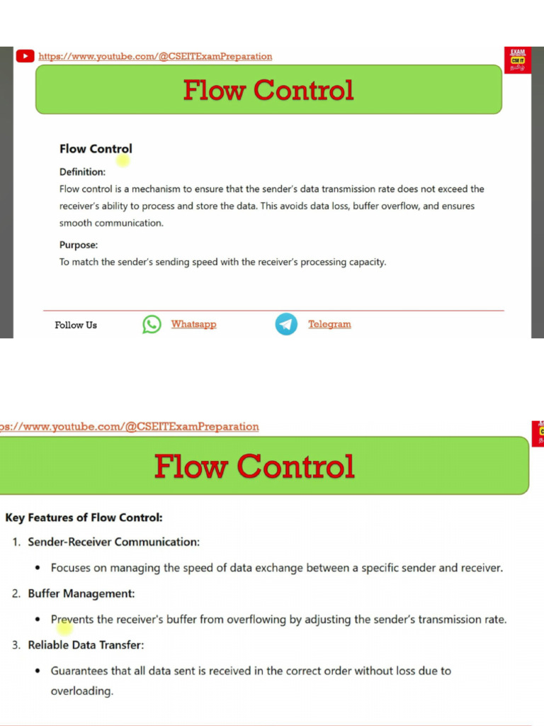 Flow Control Unit 2 TCP | PDF