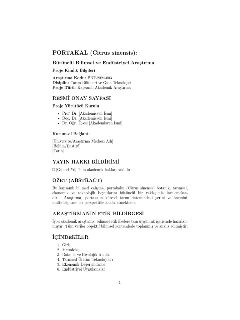 Orange Comprehensive Research | PDF