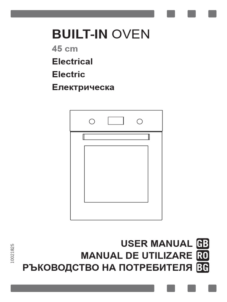 Montaj Cuptor Electric Incorporabil | PDF | Grilling | Electrical Connector