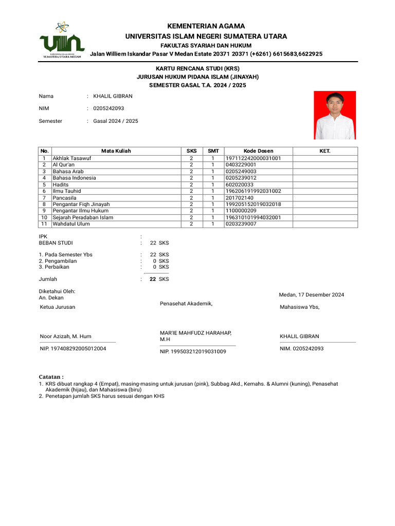 Cetak Kartu Rencana Studi | PDF
