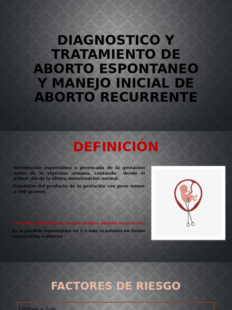 aborto espontaneo | PDF | El embarazo | Aborto