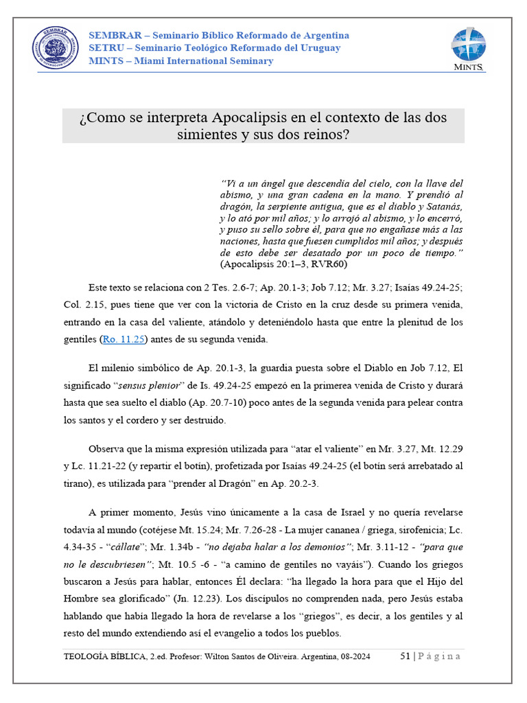 TBNT_Apocalipsis 20_1ed | PDF | Jesús | Evangelio de Mateo