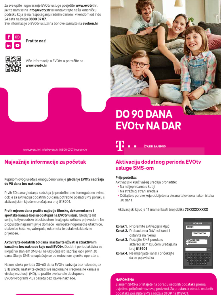 Upute Za Aktivaciju 208x146mm | PDF