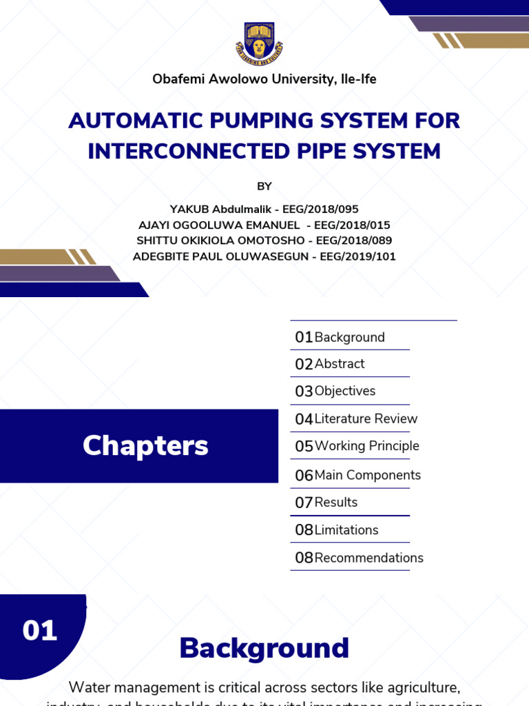 AUTOMATIC PUMPING SYSTEM FOR INTERCONNECTED PIPE SYSTEM | PDF | Vacuum ...