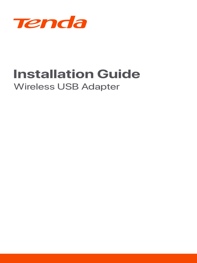 Wireless USB Adapter Installation Guide (Multi-Language) | PDF