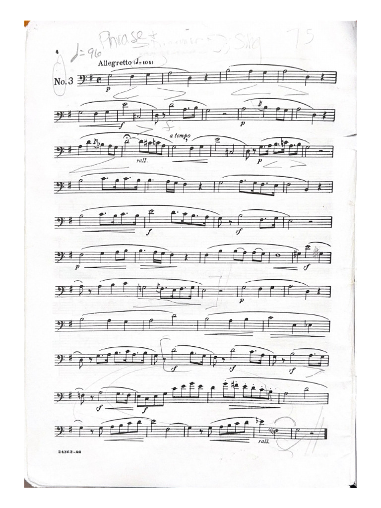 Melodious Etudes For Trombone, Book 1 by Joannes Rochut. #3-#6 | PDF