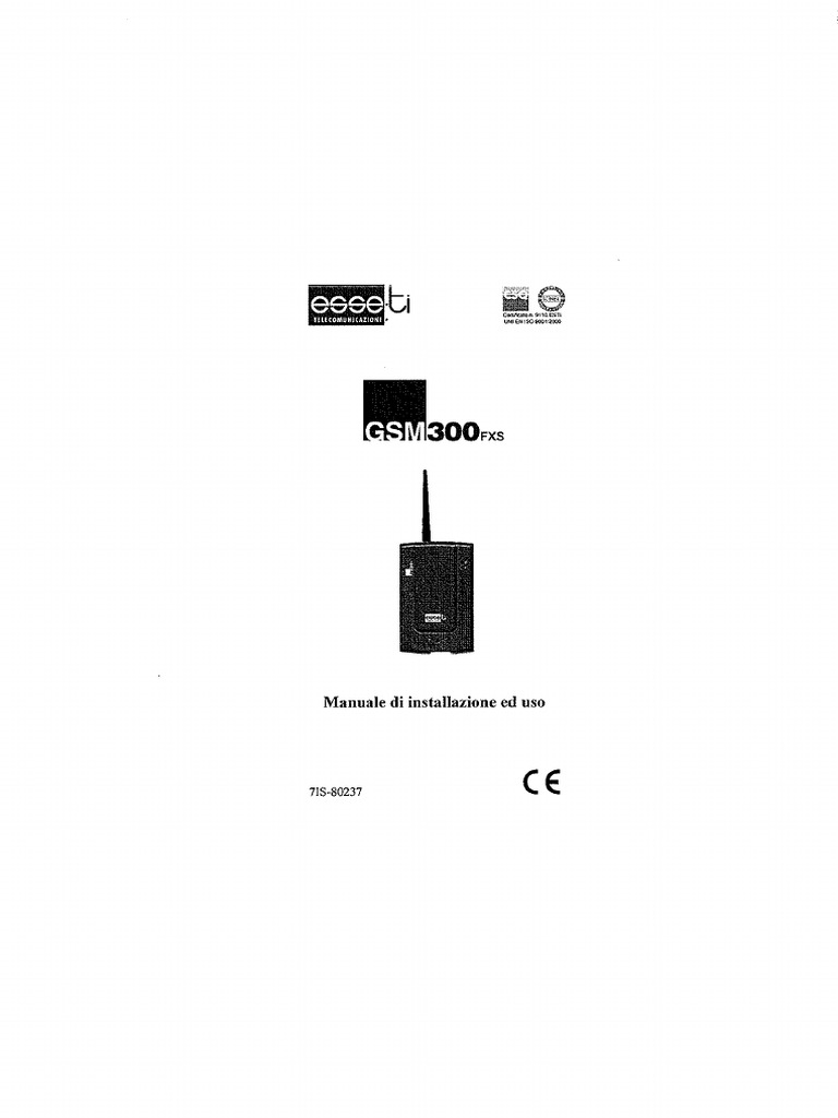 Esseti Gsm 300 | PDF