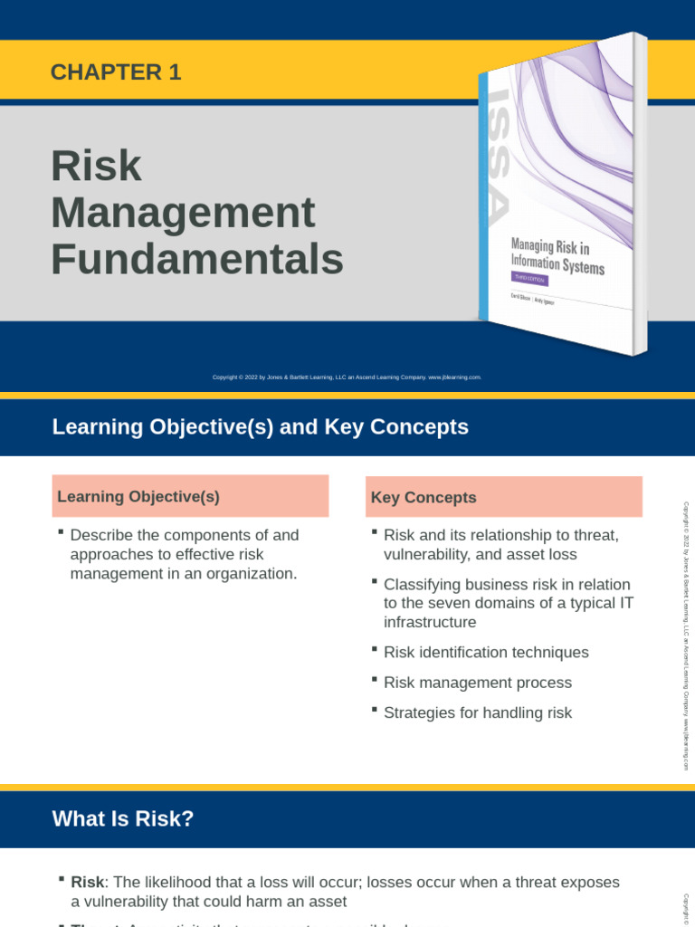 risk3e_ppt_ch01 | PDF | Vulnerability (Computing) | Risk