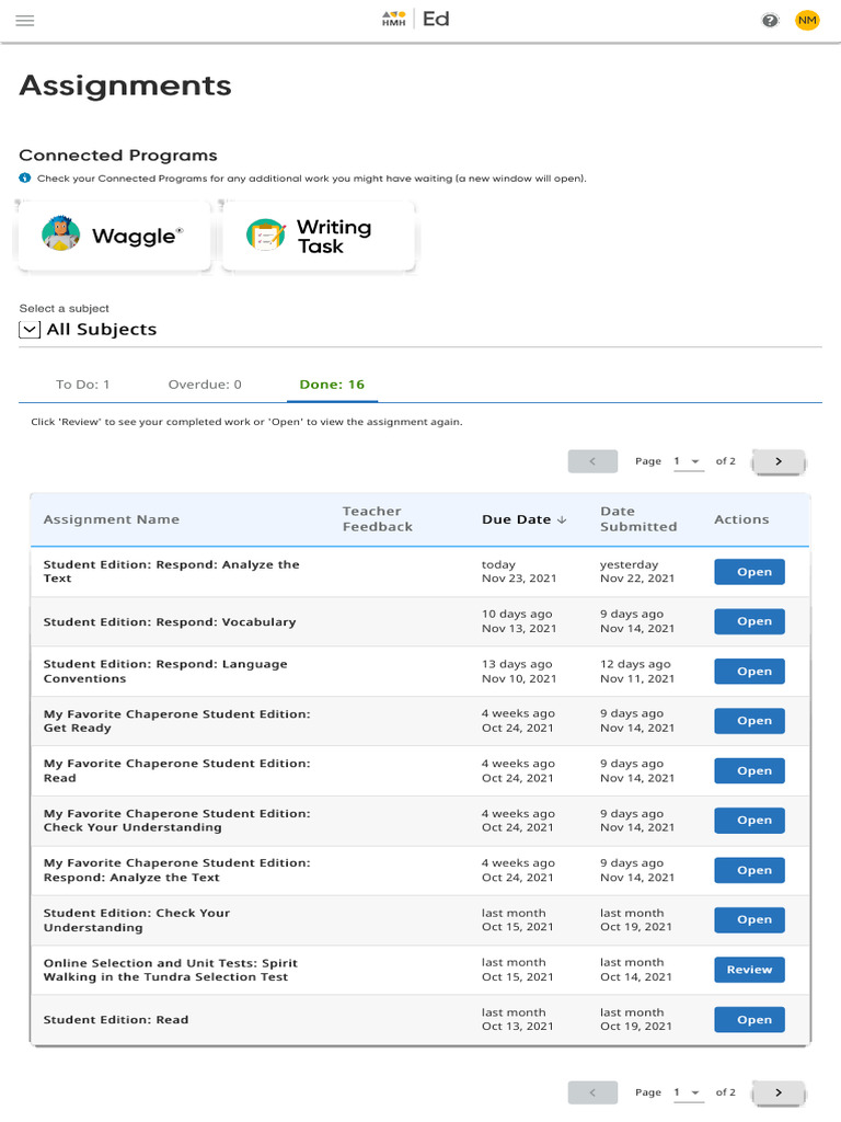 Assignments - HMH Ed | PDF | Human Communication