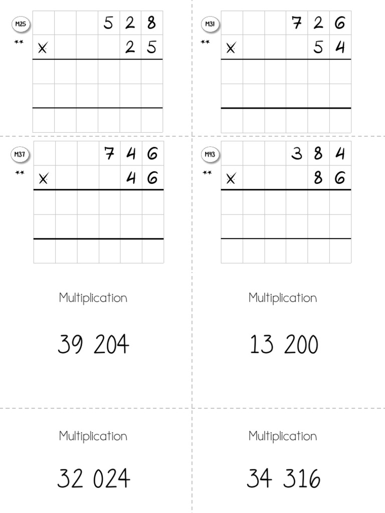 Cartes Multiplication Posee 2 SB CH | PDF