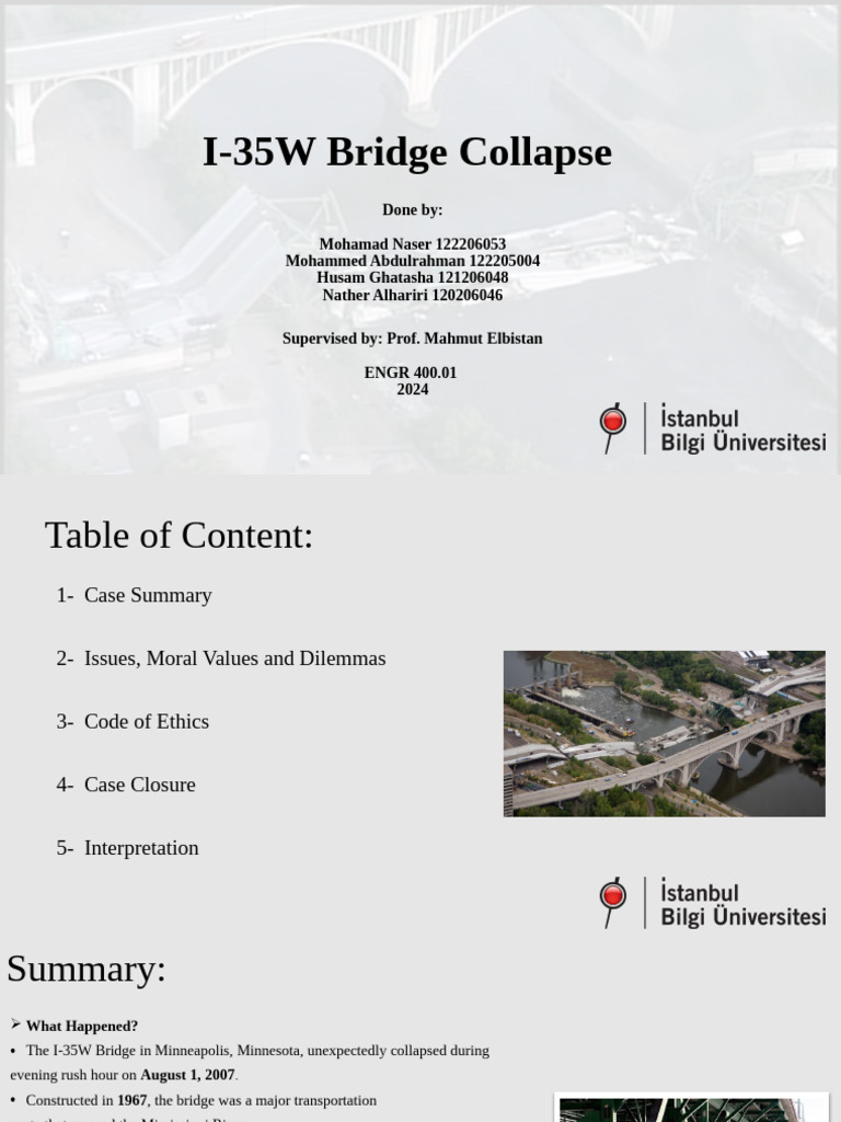 Group 32 I-35W Bridge | PDF | Reputation | Safety