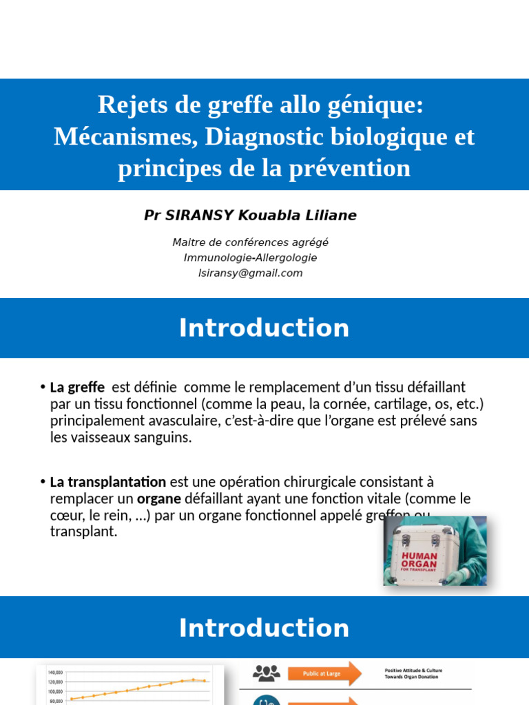 m1-Rejet de Greffe Allo-genique_m1 Dec2024 | PDF | Rejet de greffe ...