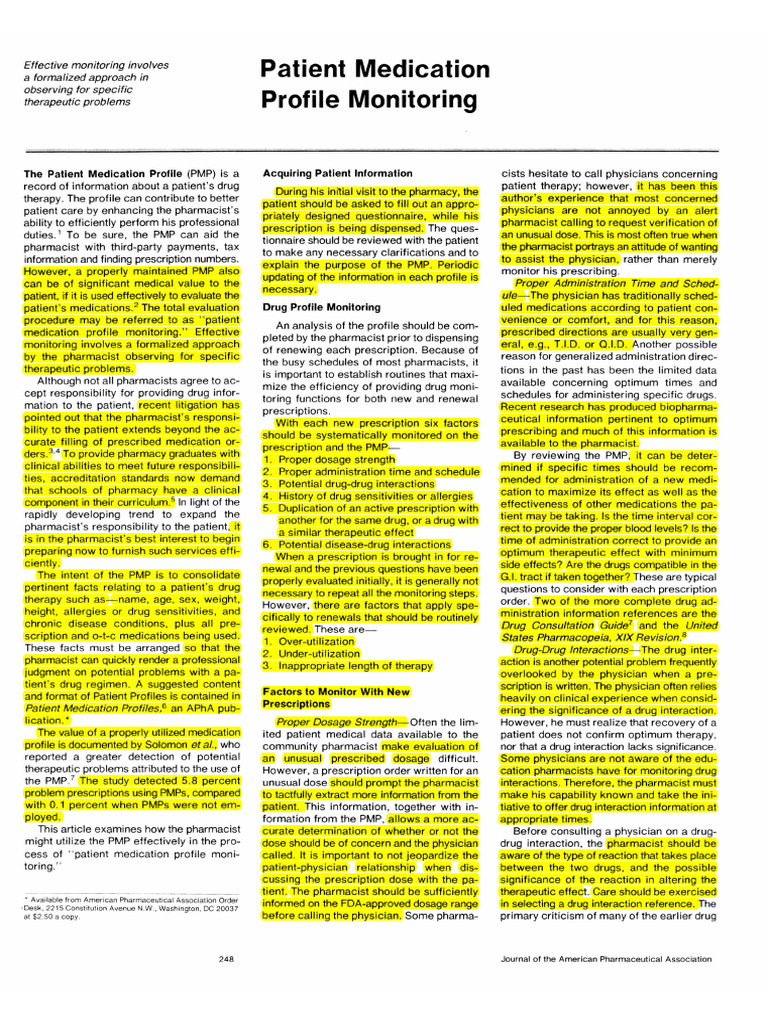 6 PMP | PDF | Medical Prescription | Pharmacist