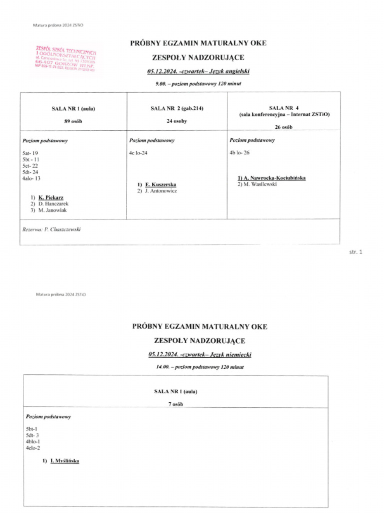 Matura próbna | PDF