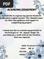 Acknowledgement For English Project | PDF | Gratitude | Learning