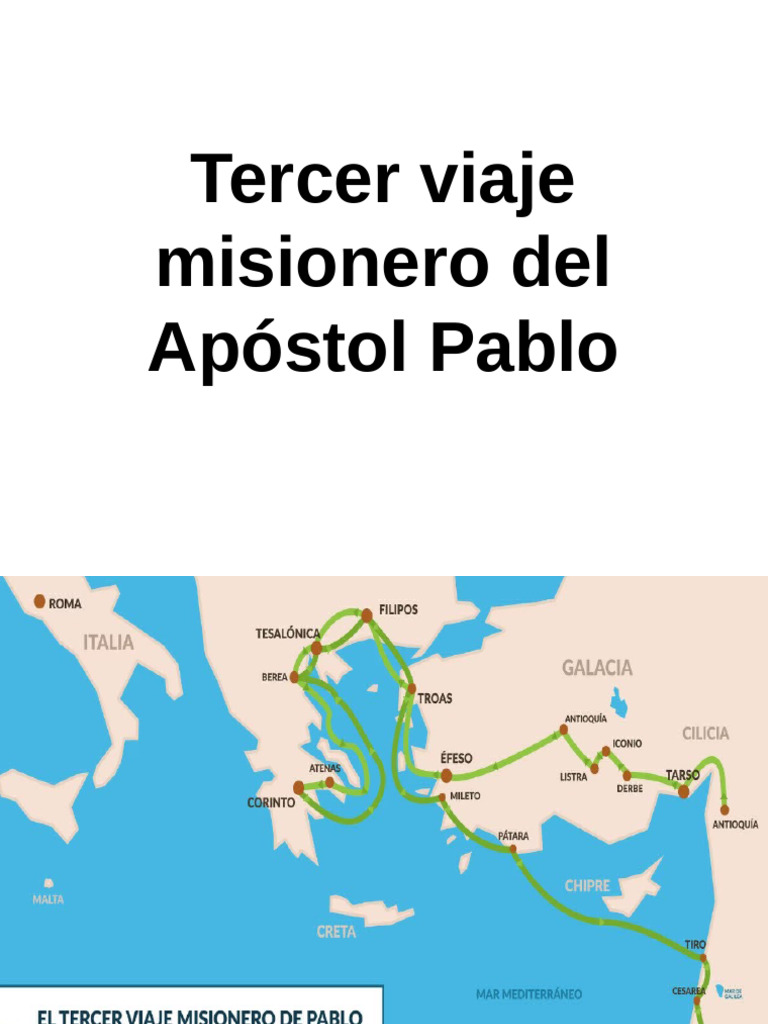 Tercer Viaje Misionero Apostol Pablo | PDF | Pablo el apóstol ...
