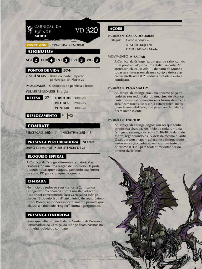 Ficha Da Carnical Da Esfinge | PDF