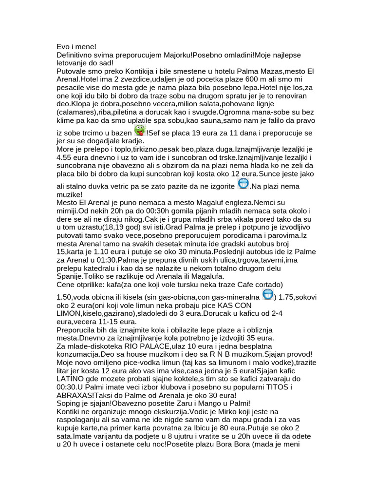 Majorka Forum Travel | PDF