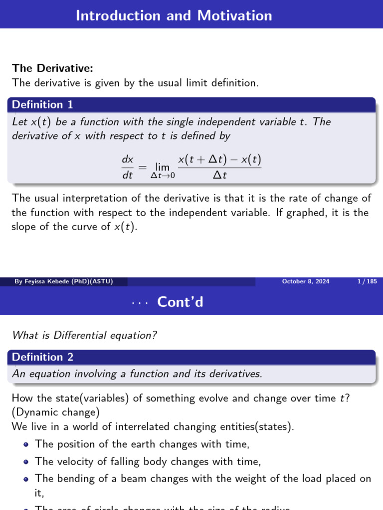Applied Math III | PDF | Ordinary Differential Equation | Differential Equations