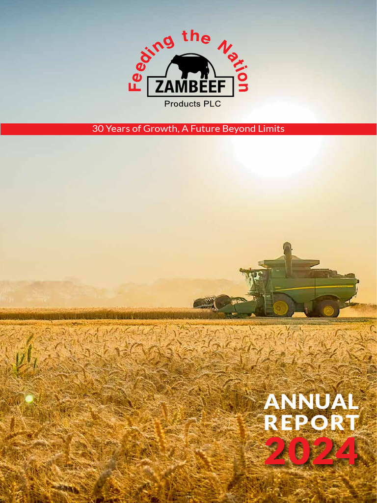 Zambeef Products PLC Annual Report 2024 | PDF | Cost Of Living | Sustainability